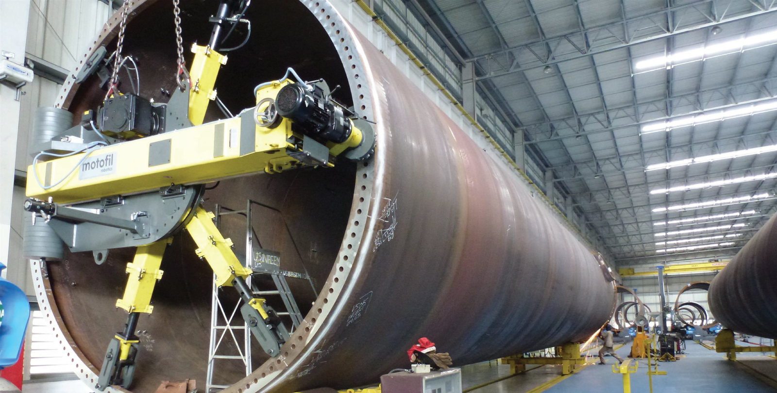 Wind Towers Manufacturing | Flange Orbital Milling Machine